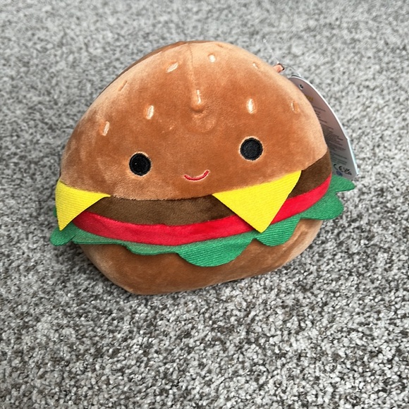 Squishmallows | Toys | Squishmallows Carl The Cheeseburger 5 Plush Food ...